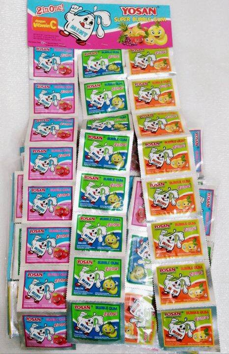permen karet YOSAN. aneka rasa buah | Lazada Indonesia