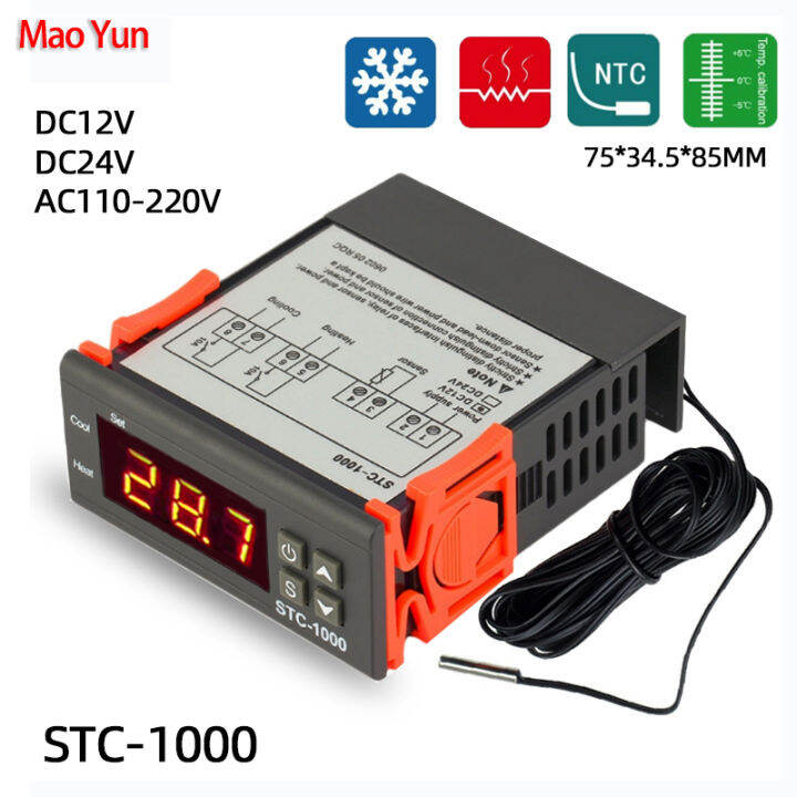 Stc 1000 Thermoregulator Led Digital Temperature Controller Thermostat Digital Display