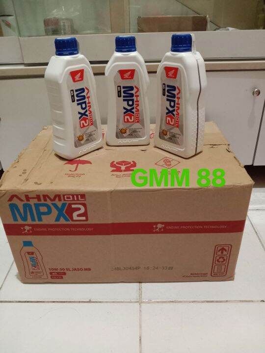 OLI OIL AHM MPX2 10W30 800ML ( harga satuan ) | Lazada Indonesia