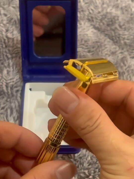 【Send 10 blades】Manual Shaver for men Classic Stainless Steel Safety ...