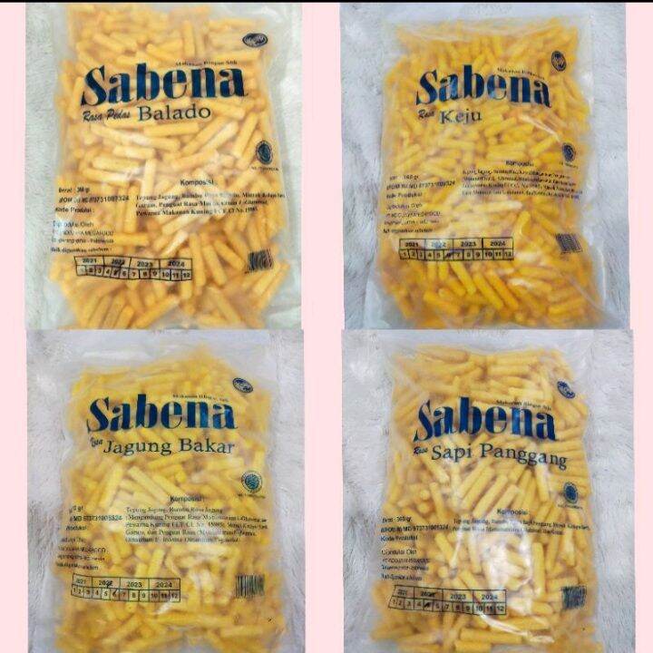 Snack stik balado keju jagung bakar sapi panggang Sabena camilan renyah ...