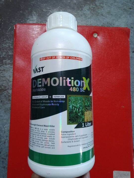 DEMOLITION X 480 SL HERBICIDE /LIKE ROUN UP/LIKE GRASS ZERO)1LITER/VAST ...