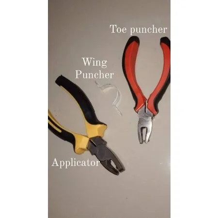 Applicator and toe puncher [Wingband pliers] with free 1pc wingpuncher ...