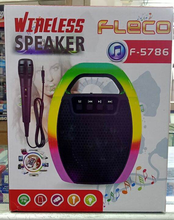 speaker bluetooth fleco F 5786 MIC | Lazada Indonesia