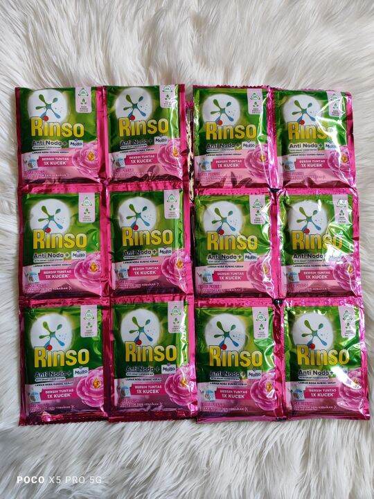Rinso Cair 500 Pink Rose Fresh 1 Renceng / Deterjen Cair / Sabun ...