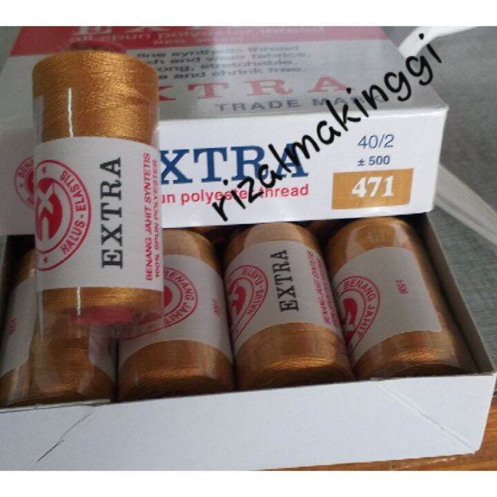 benang jahit extra kuning kunyit (471) 500 yards | Lazada Indonesia