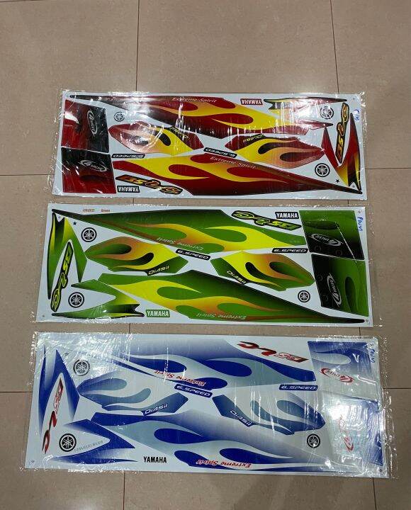 Yamaha lc135 v1 body sticker api edisi | Lazada