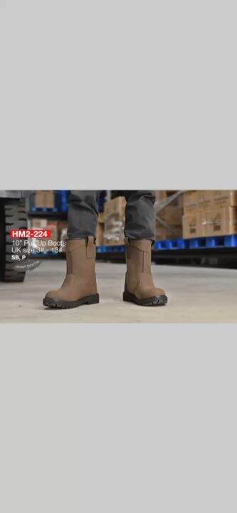 HAMMER2 HM2-224 Pull-Up 10" Hight Cut Safety Boots (Sirim&Dosh) Kasut ...