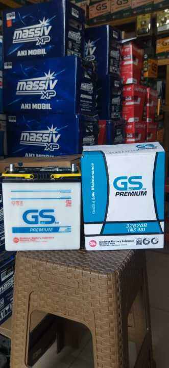 aki mobil avanza, /xenia merek GS basah type ns40 12volt - 32 amper ...