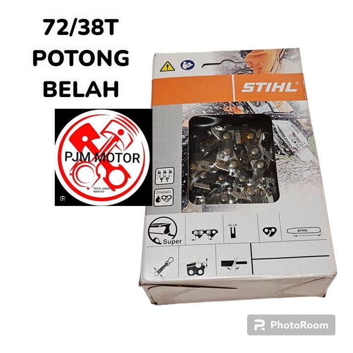 STHIL rantai mesin chain saw sinso senso stihl potong dan belah ...