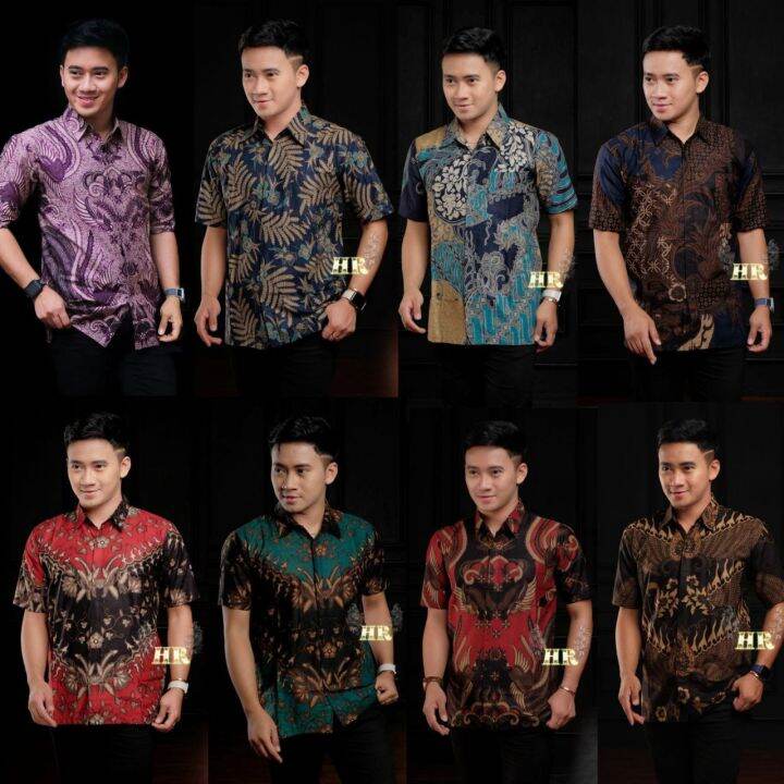 Batik Pria - Baju Batik Pria Lengan Pendek - Batik Cowok - Baju Batik ...