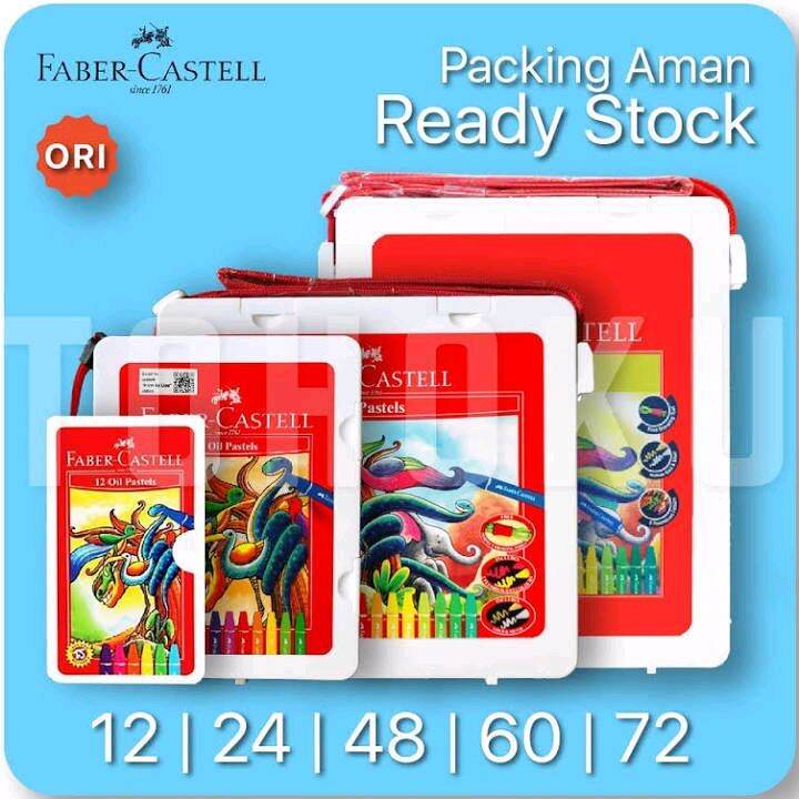 crayon oil pastel faber castell hexagonal isi 12, 24 | Lazada Indonesia