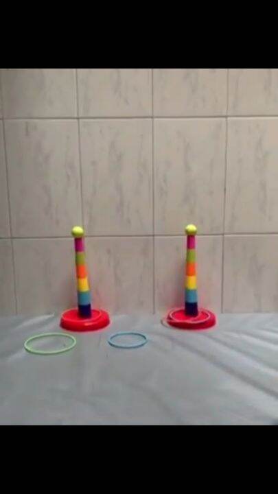 Kids Sport Ring Toss Game Set Throw Circle Game Ferrule Stacked Toys ...