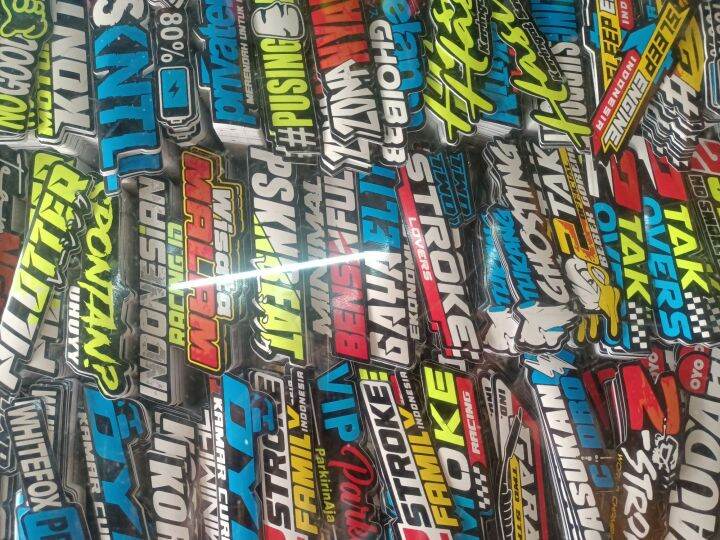 Stiker motor unik dan keren isi 50 | Lazada Indonesia