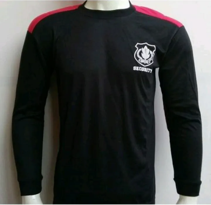 KAOS SECURITY HITAM LENGAN PANJANG | Lazada Indonesia