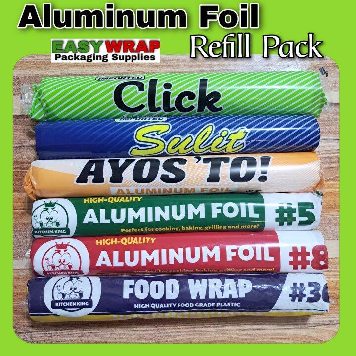 Aluminum Foil Sulit/ Click/Ayos'to tingi Pack 12'' x 5m | Lazada PH