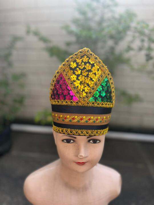 topi tari saman adat aceh//topi adat aceh tari saman model dewasa dan ...