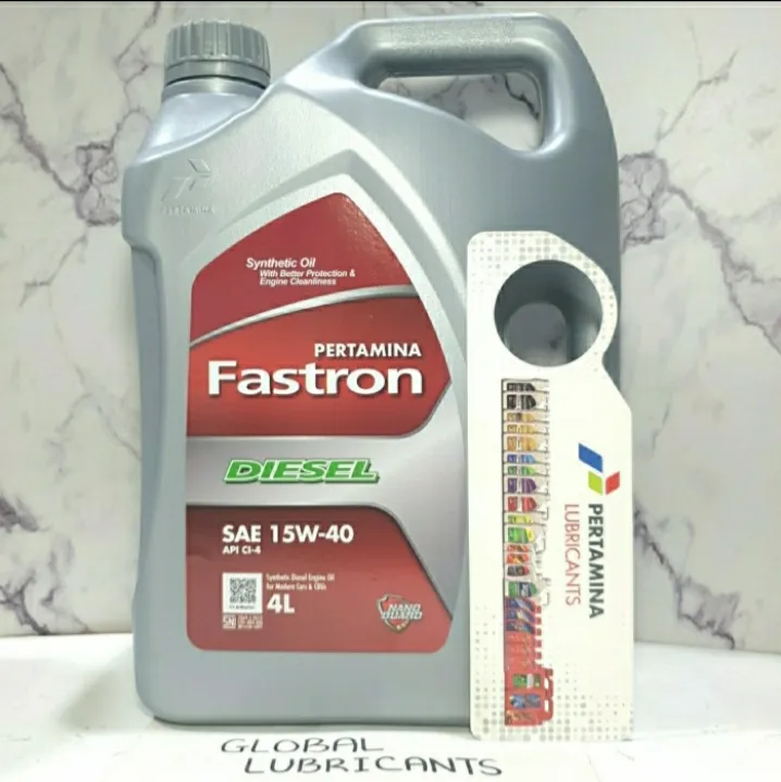NEW! Pertamina Fastron Diesel + Nano Guard Technology 15W-40 4 Liter ...