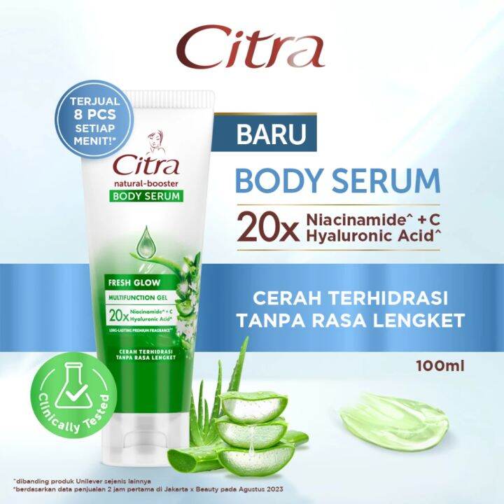 CITRA Hand body serum Booster Fresh Glow 100 ml Dengan 20x Niacinamide ...