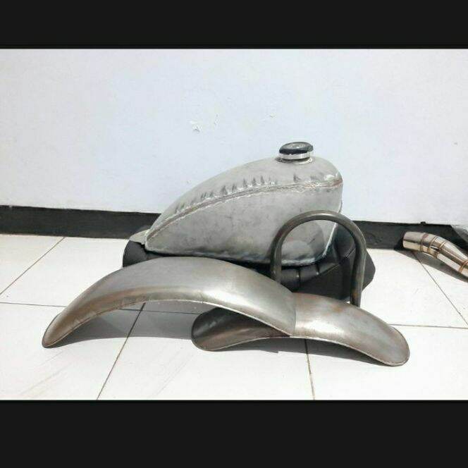 paket tangki Sporters cembung polos plus jok begel u plus Slebor ...