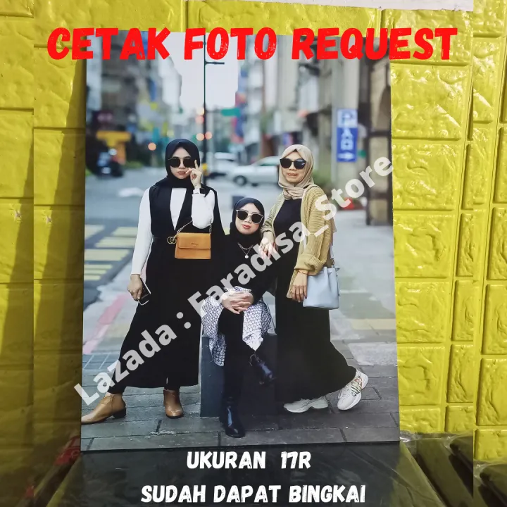 cetak foto sendiri sudah dibingkai ukuran 17r | Lazada Indonesia
