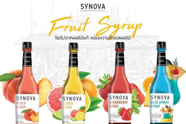SYNOVA syrup 830 ml. (ซินโนวา น้ำเชื่อมเข้มข้น 830 มล.) | Lazada.co.th