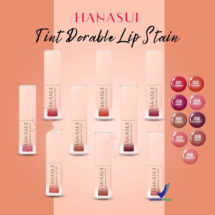 HANASUI tintdorable lip stain 3,5 gr - liptin hanasui | Lazada Indonesia