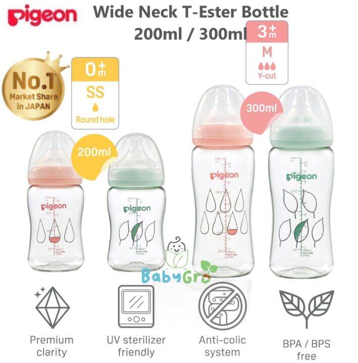 Original Pigeon SofTouch T-Ester Wide Neck Bottle 200ml / 300ml | Lazada