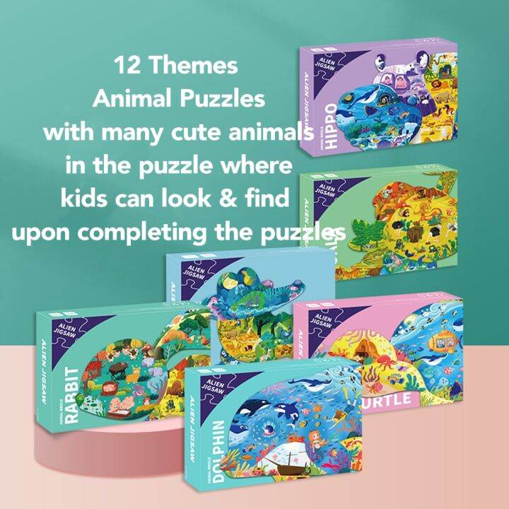 Puzzles for Kids Animal Shaped Jigsaw Puzzle Irregular Shape Jigsaw ...