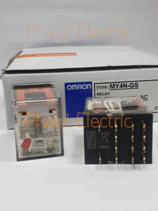 รีเลย์ MY4N-GS Relay MY4N-GS OMRON 12VDC|24VDC|24VAC|110VAC|220VAC BRAND OMRON|Genuine Product ...
