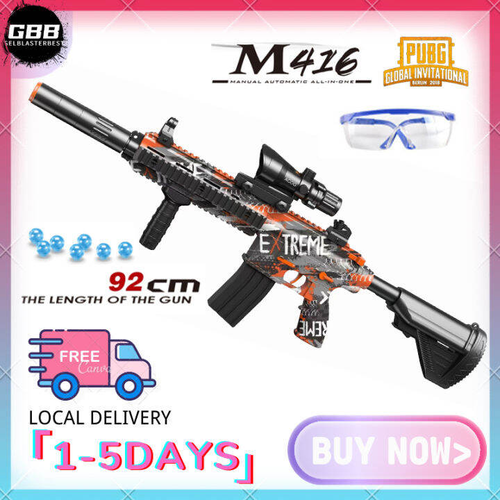 GBB Gel Blaster M4-16 Automatic Gun Splatter Ball Blaster with 5000 ...