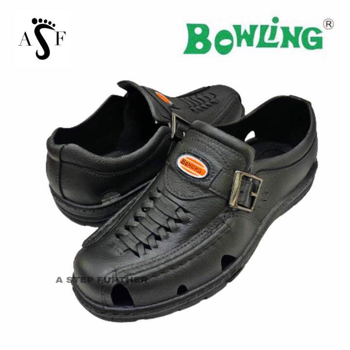 👍🔥READY STOCK !!! Bowling 7762 Men Rubber Black Shoes/ kasut jalan ...