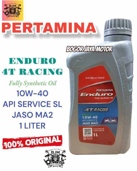 OLI ENDURO RACING 4T 10W-40 1 LITER OLI PERTAMINA ENDURO 4T RACING 1 LITER 10W-40 API SERVICE SL ...