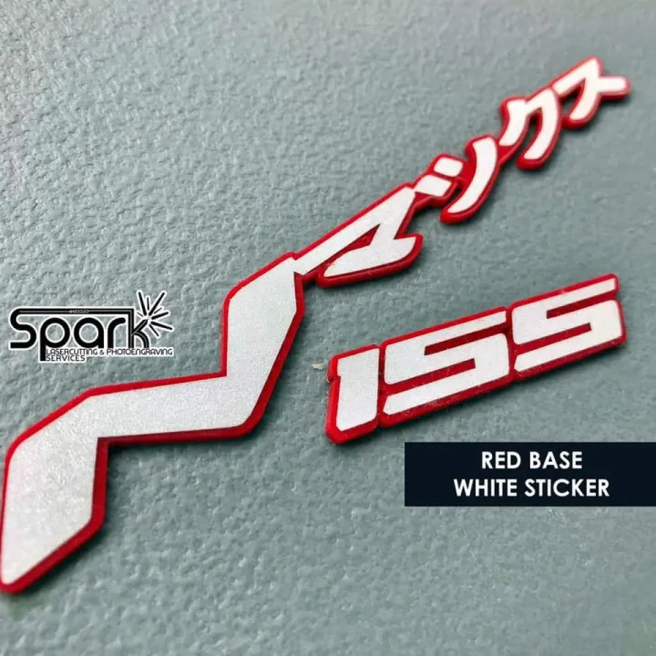 YAMAHA NMAX JAPANESE EMBLEM 📍Laser Cut Acrylic (1.5mm) 📍Reflectorize ...