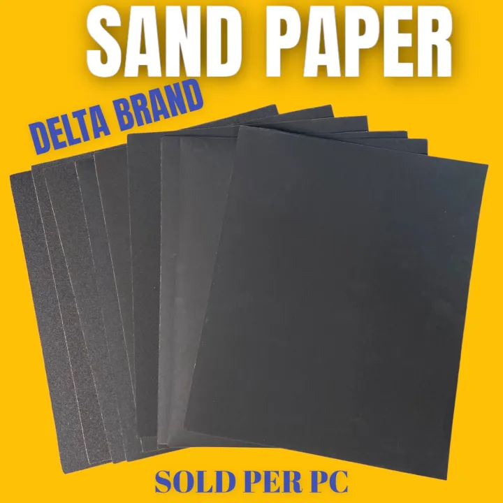 SAND PAPER (DELTA BRAND)Assorted Grits # X Sold per Pc | Lazada PH