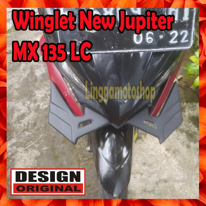 WINGLET YAMAHA NEW JUPITER MX 135 LC * sayap variasi modifikasi motogp ...