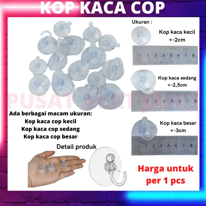 Kop kaca cop / tempelan kaca per 1 pcs | Lazada Indonesia
