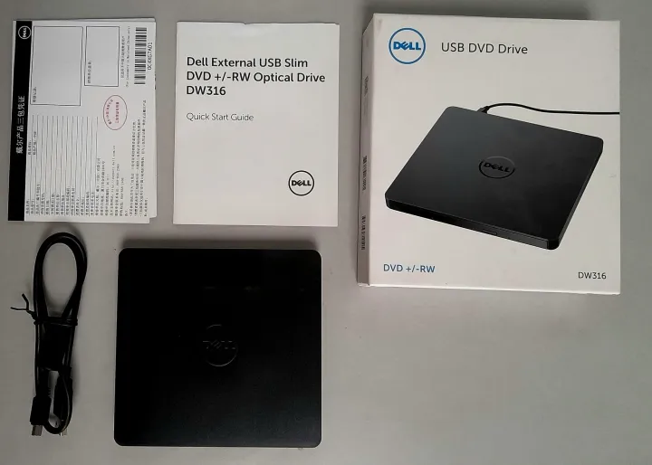 DELL DW316 USB Slim DVD RW Eternal Drive | Lazada.co.th