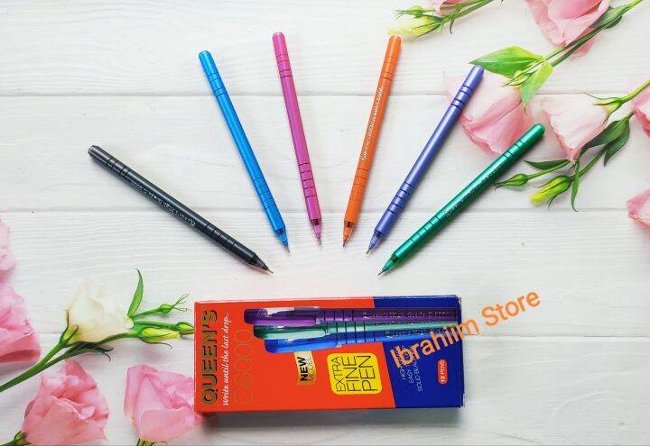 PULPEN QUEEN 1 LUSIN BALLPOINT FASTER PULPEN QUEEN'S C6000 PULPEN MURAH ...