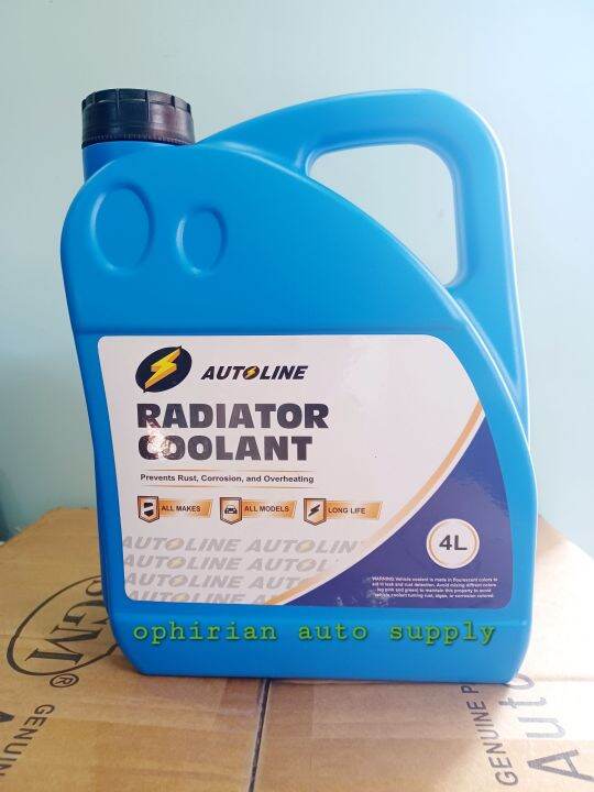 Autoline Radiator Coolant 4L/Blue Ready To Use | Lazada PH