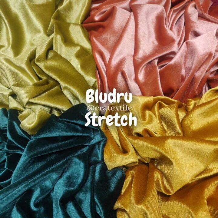 Kain Beludru Premium - Kain Bludru Stretch/Melar Polos Tebal, Beludru ...