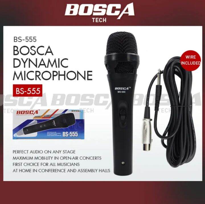 Bosca Professional Dynamic Microphone Bosca BS-555 | Lazada PH