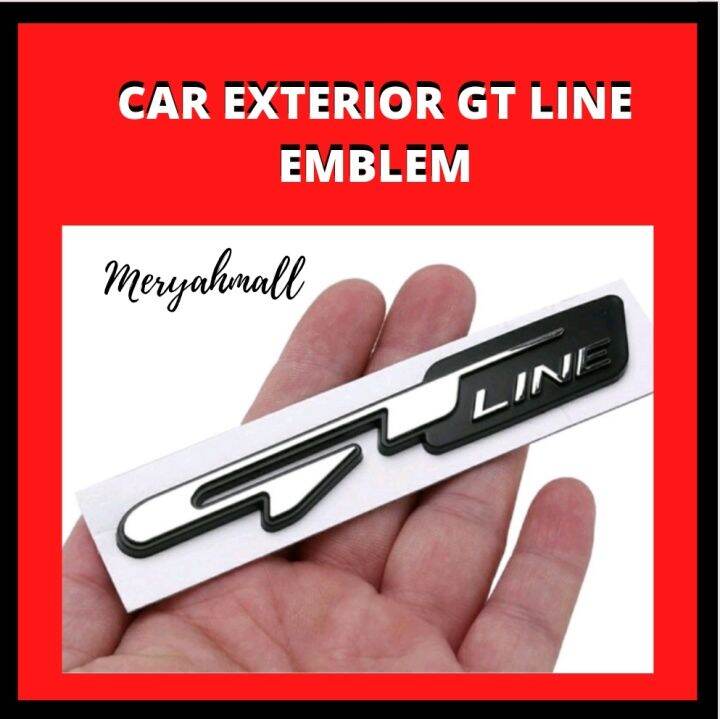 🇲🇾Gt line emblem for car exterior | Lazada