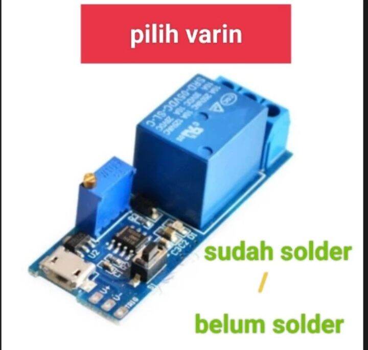 Relay Micro USB TDR timer delay relay off ne555 trigger switch 5v-30v ...