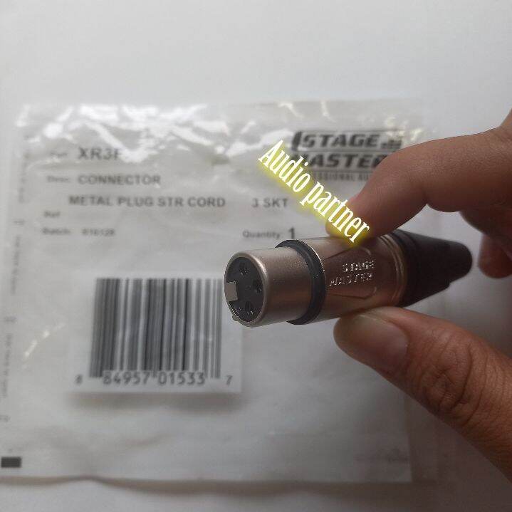 JACK CANON 3 PIN STAGE MASTER XR3F ORIGINAL | Lazada Indonesia