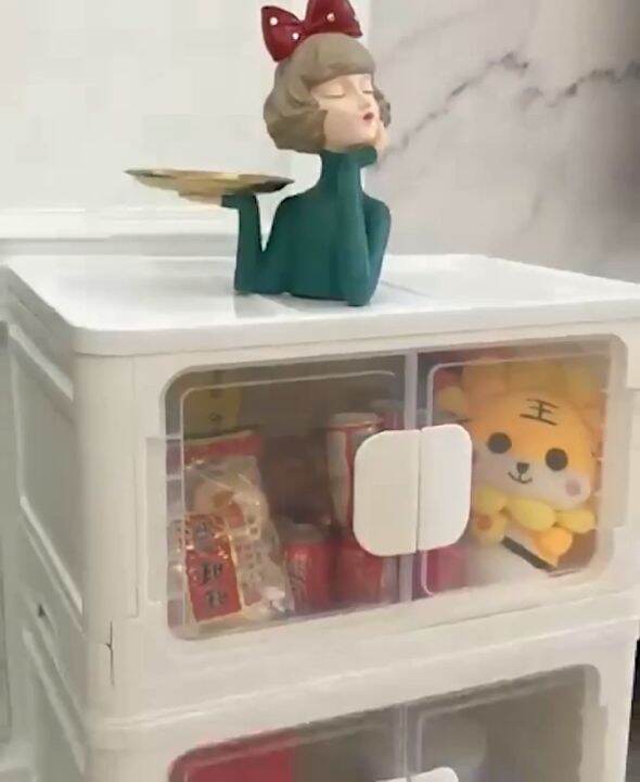 WLUCKY Cabinet Drawer Organizer Room Storage Basket Dora Toy Box ...