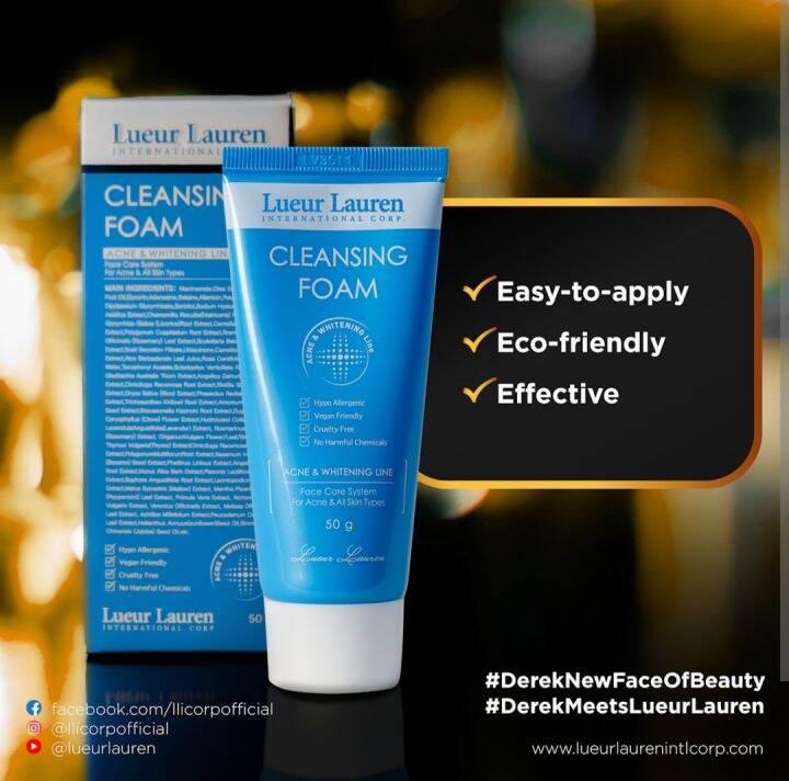 LLIC CLEANSING FOAM/FACIAL WASH/FACIAL FOAM WASH/KOREAN SKINCARE ...