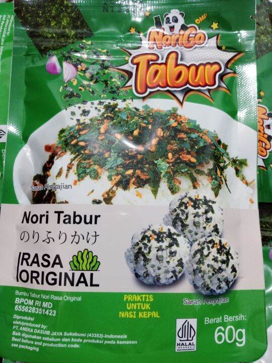 Nori Tabur Halal 60 gram / nasi kepal / Rumput laut | Lazada Indonesia