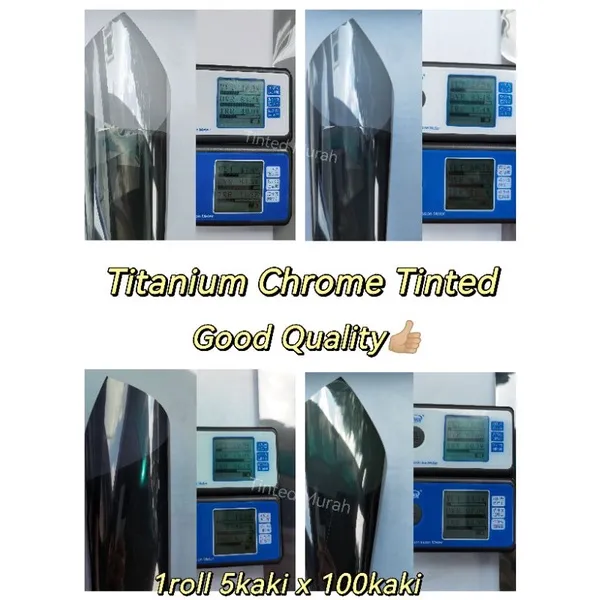 Titanium Chrome Tinted🇲🇾tinted rumah/window film/Reflective film ...