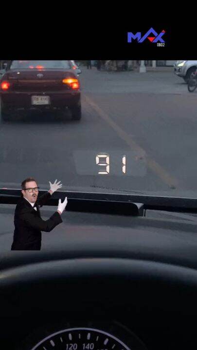 OBD2 HUD mini 3 รุ่นใหม่ 2023 สมาร์ทเกจ อุณหภูมิหม้อน้ำ ความเร็ว แรงดันไฟแบตเตอรี่ ตั้งเตือน ลบ ...